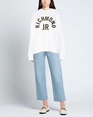John Richmond Cotton Sweatshirt - White