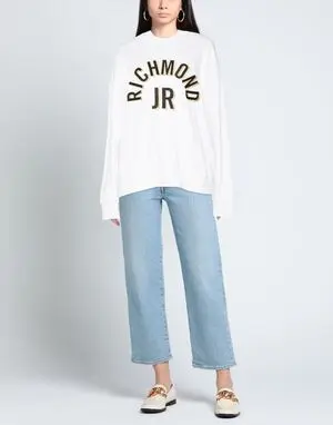 John Richmond Cotton Sweatshirt - White