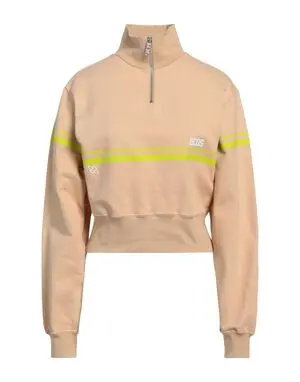 Gcds Cotton French Terry Sweatshirt - Beige