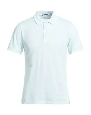 C.P. COMPANY C. P. Company Man Polo Shirt Pastel Yellow Size Xs Cotton Sky Blue