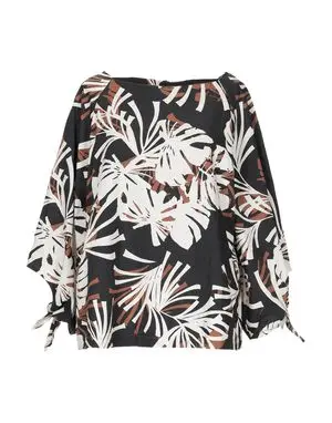 Alpha Studio Floral-print Top - Black
