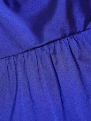 Amsale Taffeta V-neck Tiered Gown