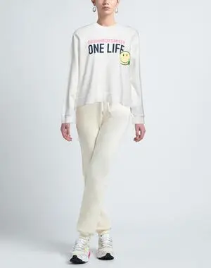 Dsquared2 Cotton Elastane Crewneck Sweatshirt With Print - White