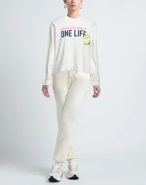 Dsquared2 Cotton Elastane Crewneck Sweatshirt With Print - White