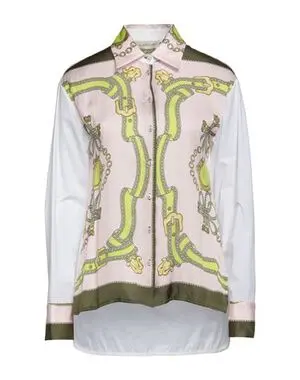 ANNA MOLINARI Printed Twill Shirt - Light Pink