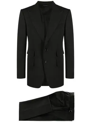 TOM FORD Shelton Bi-stretch Single-breasted Suit - Black