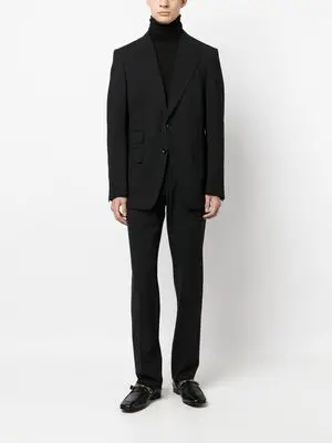 TOM FORD Shelton Bi-stretch Single-breasted Suit - Black
