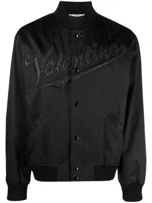 Valentino Garavani Raised-logo Bomber Jacket