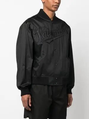 Valentino Garavani Raised-logo Bomber Jacket