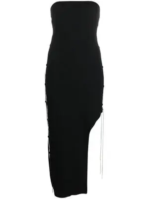 Giuseppe Di Morabito Crystal-chain Embellished Midi Dress