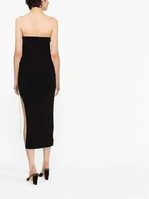 Giuseppe Di Morabito Crystal-chain Embellished Midi Dress