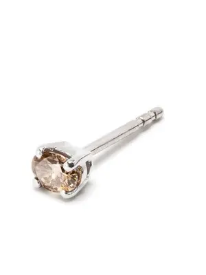 WOUTERS & HENDRIX 18kt White Gold Diamond Stud Earrings - Silver
