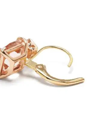 WOUTERS & HENDRIX 18kt Rose Morganite And Diamond Earrings