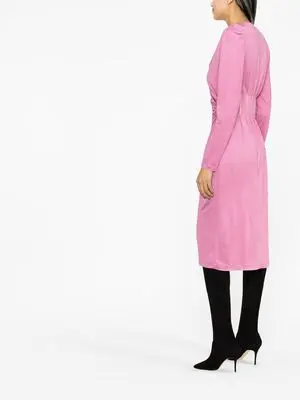 TOM FORD Ruched Wrap Midi Dress