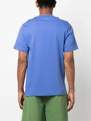 Gcds Logo-print Cotton T-shirt - Blue
