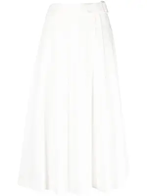 Fabiana Filippi Belted A-line Midi Skirt