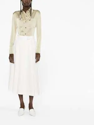 Fabiana Filippi Belted A-line Midi Skirt