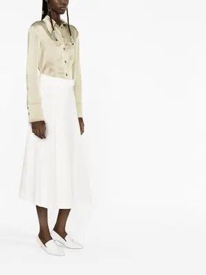 Fabiana Filippi Belted A-line Midi Skirt