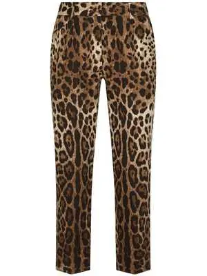 Dolce & Gabbana Animal Print Pants For Women
