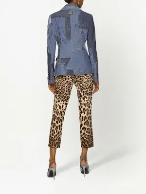Dolce & Gabbana Leopard-print Tailored Trousers - Brown