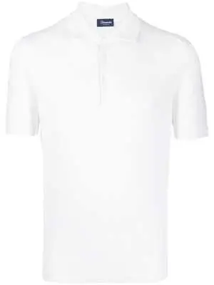 DRUMOHR Fine-knit Polo Shirt - White