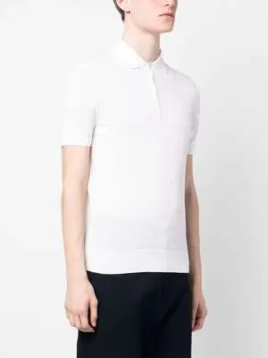 DRUMOHR Fine-knit Polo Shirt - White