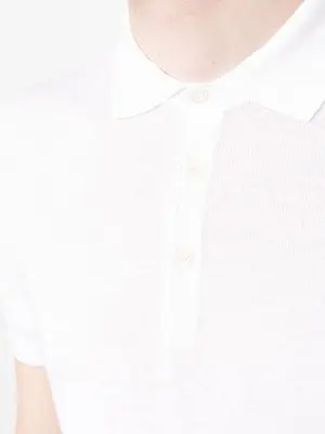 DRUMOHR Fine-knit Polo Shirt - White