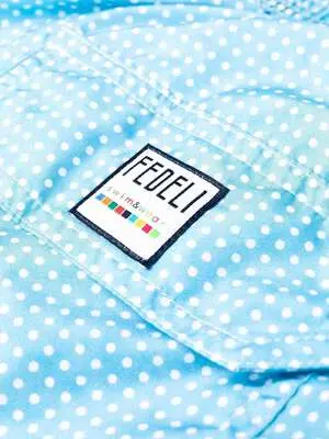 Fedeli Madeira Printed Swim Shorts - Blue