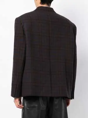 We11Done Grid-pattern Blazer