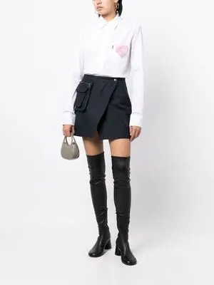 Coperni Tie-detail Cotton Shirt