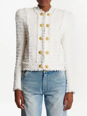 Balmain Buttoned Tweed Jacket