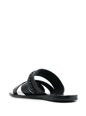 FERRAGAMO Gancini-embellished Leather Sandals