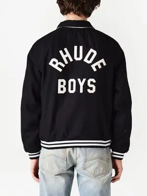 Rhude Motif-print Bomber Jacket - Black