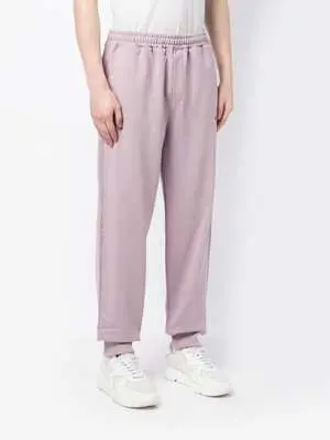 Helmut Lang Logo-print Tapered Track Pants - Purple