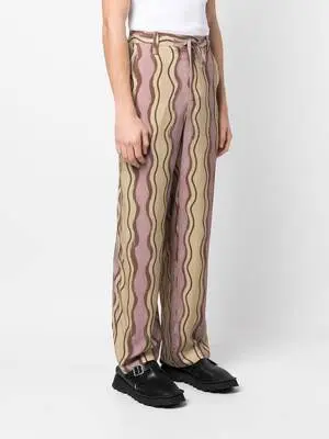 Jacquemus Striped Wide-leg Trousers