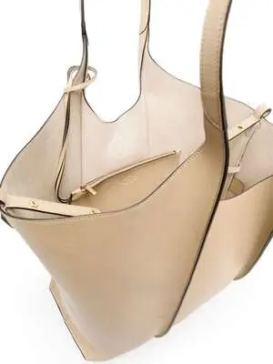 TOD'S Medium Leather Tote - Neutrals