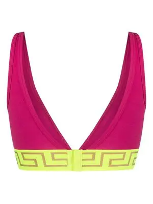 Versace Greca-print Bra