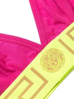 Versace Greca-print Bra