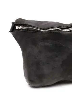 Guidi Full-grain Leather Messenger Bag - Black