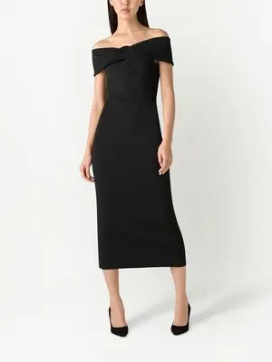 St. John Off-the-shoulder Midi Dress