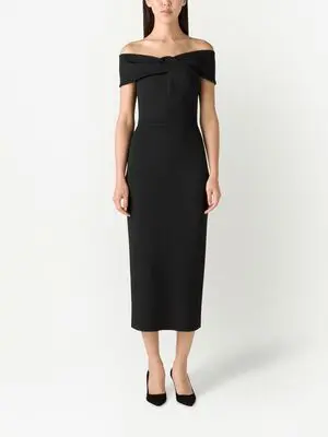 St. John Off-the-shoulder Midi Dress