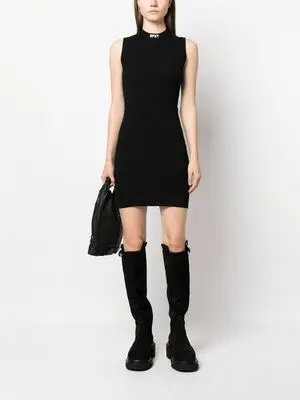 Heron Preston Fine Ribbed Mini Dress