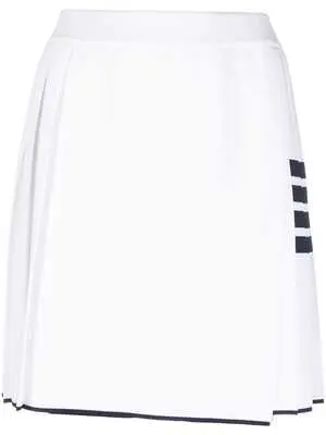 THOM BROWNE 4-Bar Pleated Miniskirt