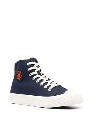 Kenzo Floral-patch High-top Sneakers