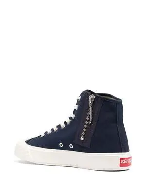 Kenzo Floral-patch High-top Sneakers
