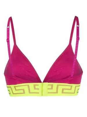 Versace Greca-print Bra - Pink