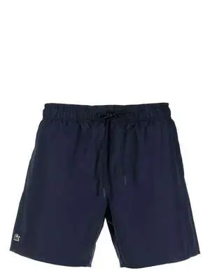 Lacoste Embroidered-logo Swim Shorts - Blue