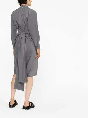 LEMAIRE Silk-blend Wrap-around Midi Dress