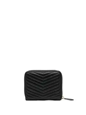 Pinko Quilted Leather Wallet - Black