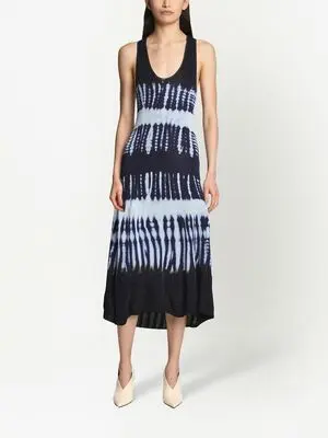Proenza Schouler Tie-dye Print Midi Dress - Blue